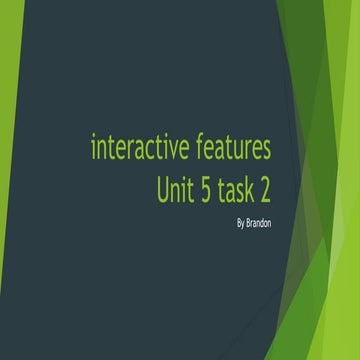 Unit 5 task 2 | PPTX