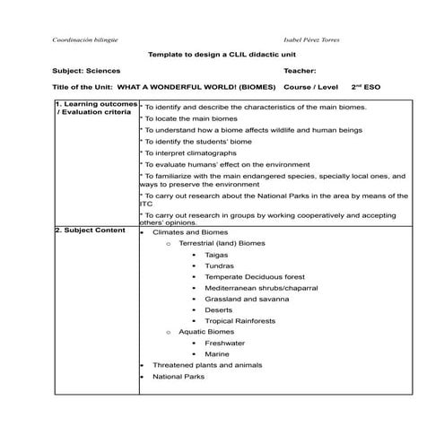 Unit template biomes | PDF