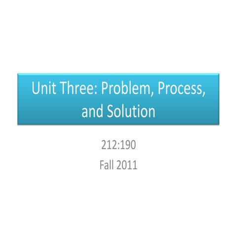 Unit Three | PPTX