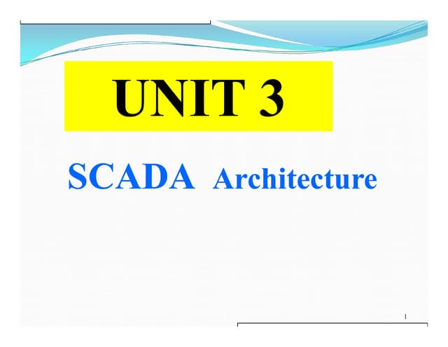 Introduction to SCADA | PPTX | Operating Systems | Computer Software ...