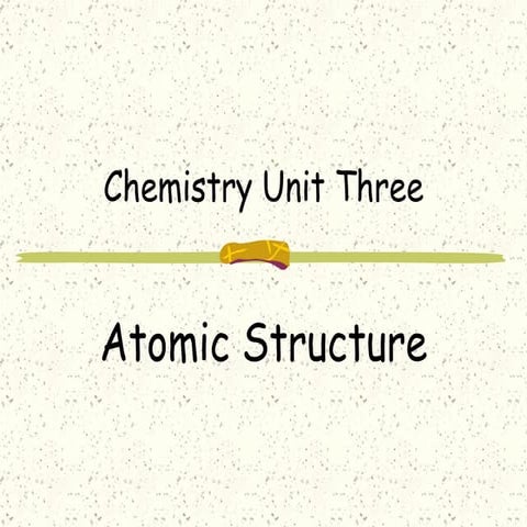 Unit three notes s05 | PPT | Chemistry | Science