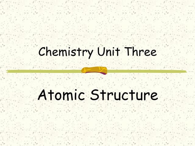 structure of the atom | PPT