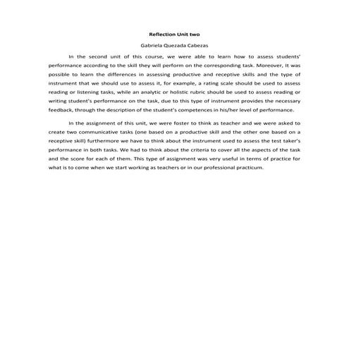 Reflection unit 1 | DOCX