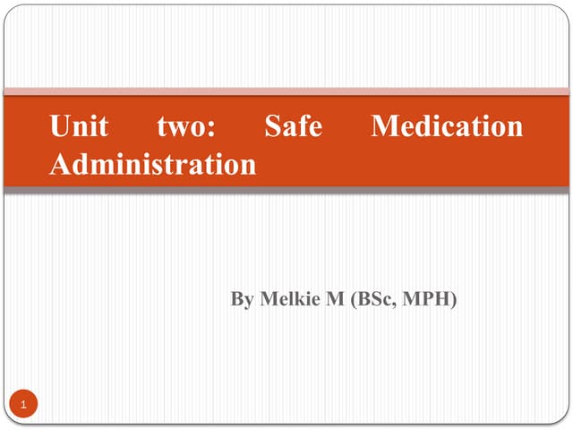10 rights of medication administration | PPTX