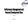 Performance Management and Personal Development Plans | PPT