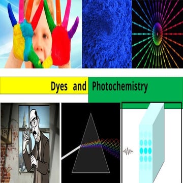 Fundamentals of Dyes in Dyes and Pigments for MSc students | PPTX