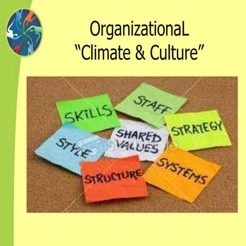 ORGANISATION CULTURE AND CLIMATE FACTORS WHICH INFLUENCE THE EMPLOYEES ...