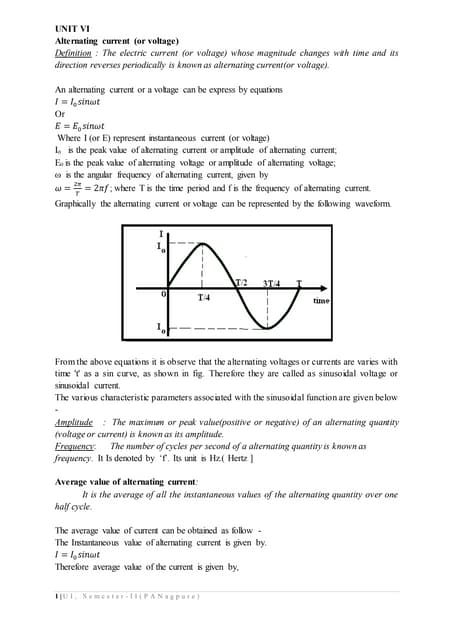 Basic Electrical Engineering- AC Circuit | PDF | Physics | Science