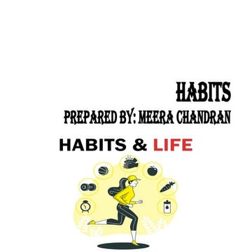 Unit VI. 6. 4 A. HABITS , DEFINITION, CHARACTERISTICS, TYPES, HABIT ...