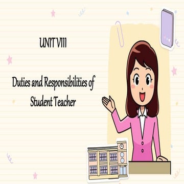 Duties and Responsibilities of Student Teacher | PPTX