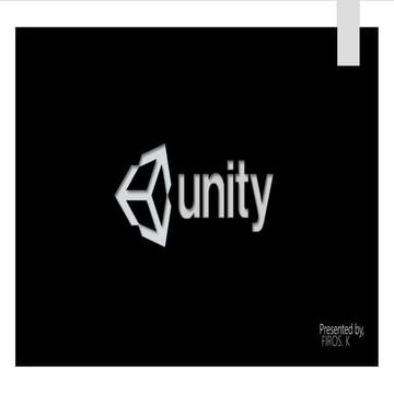 Unity Game Engine Basics Ppt