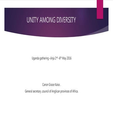 Unity among diversity 2 | PPTX