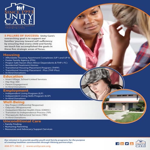 Unity Care - Strengthening Families, Changing Lives | PDF
