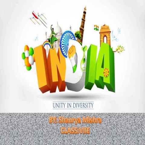 Unity in diversity | PPTX