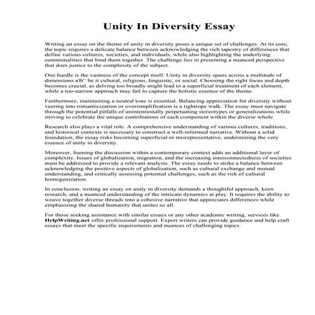Unity In Diversity Essay.pdf