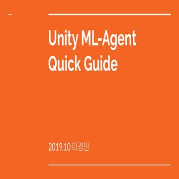 Unity ml agent quick guide | PDF