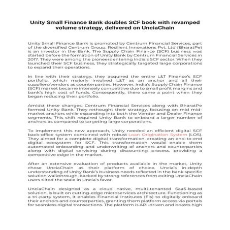 Unity Small Finance Bank doubles SCF book with revamped volume strategy.pdf