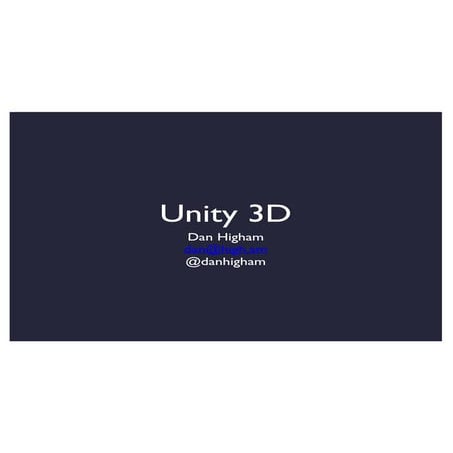 An Introduction to Unity | PDF