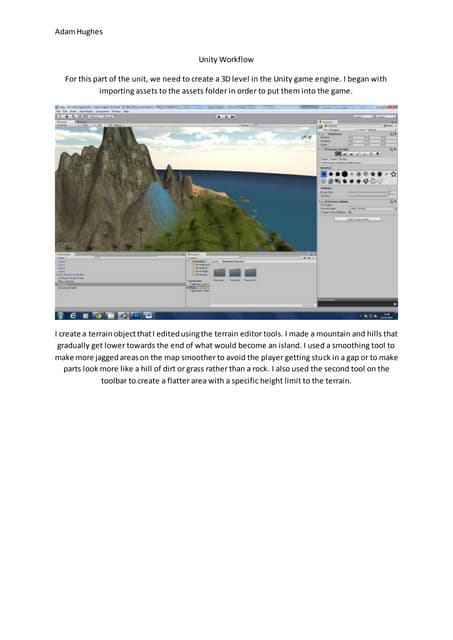 Anthony Bowes Work flow 3D Game | DOCX