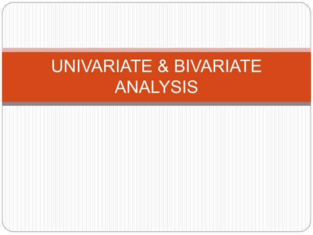 Multivariate Analysis Techniques Ppt