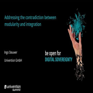 Addressing The Contradiction Between Modularity And Integration Ingo