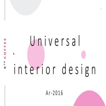 Universal interior design | PPT