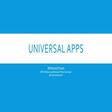 Universal Apps | PPTX