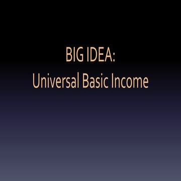 Universal basic income | PPTX