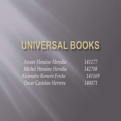 Universal books | PPTX