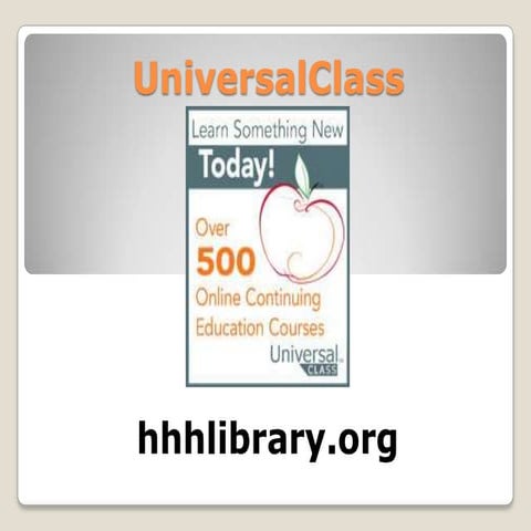 UniversalClass | PPTX