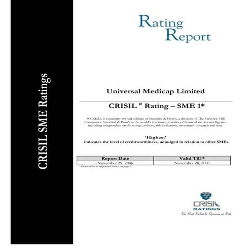 Crisil rating report | PDF