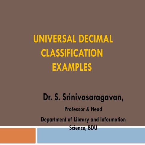 Universal Decimal Classification examples.ppt