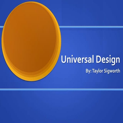 Universal design | PPT