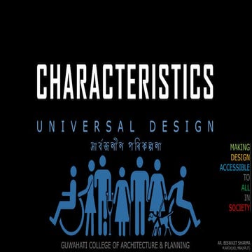 UNIVERSAL DESIGN - Characteristics | PPT