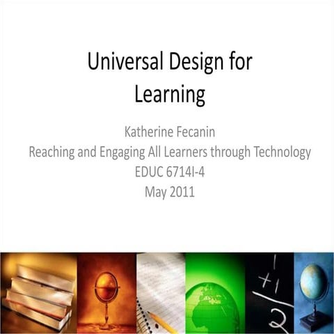 Universal design for learning | PPTX