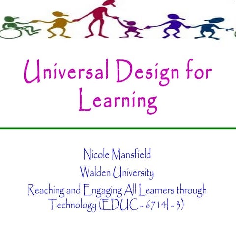 Universal design for learning | PPT
