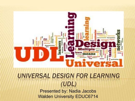 Universal design-for-learning | PPTX