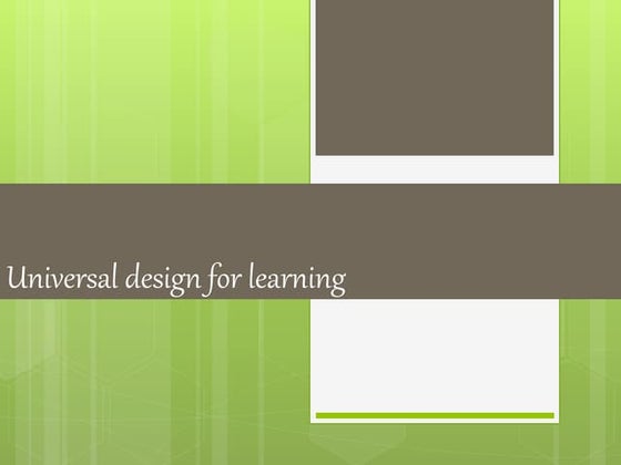 Universal Design | PPT