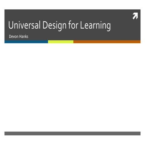 Universal design for learning presentation | PPT