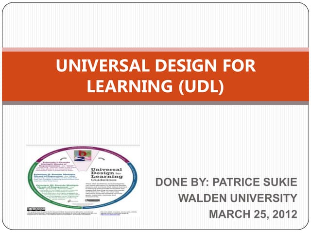 Universal design-for-learning | PPTX