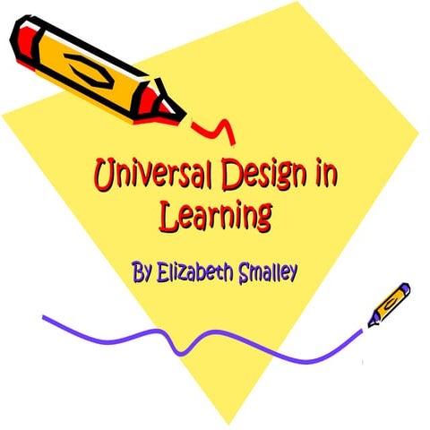 Universal design in learning | PPT