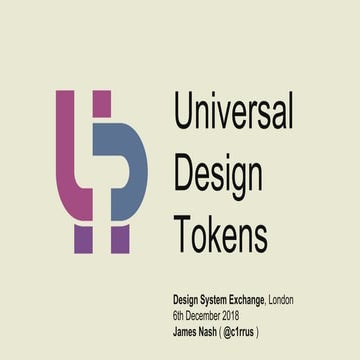Universal Design Tokens | PPTX