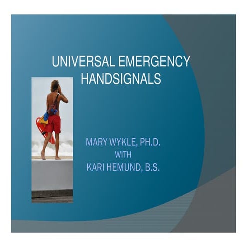 Universal Emergency Handsignals | PDF