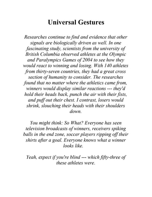 8 tips enhance your body language gestures | PDF