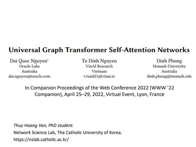 NS-CUK Joint Journal Club: V.T.Hoang, Review on NS-CUK Joint Journal Club: V.T.Hoang, Review on