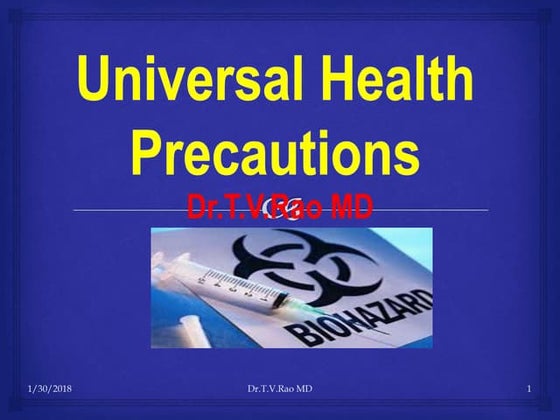 universal precautions | PPTX