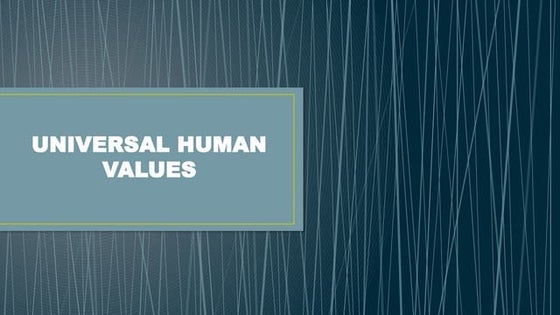 Unit 1 UHV Introduction to Value Education | PPTX