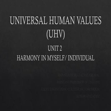 Human values unit 2 notes | PDF