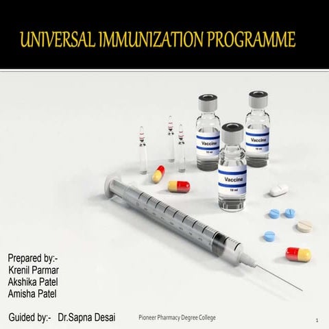 Universal immunization programme | PPTX