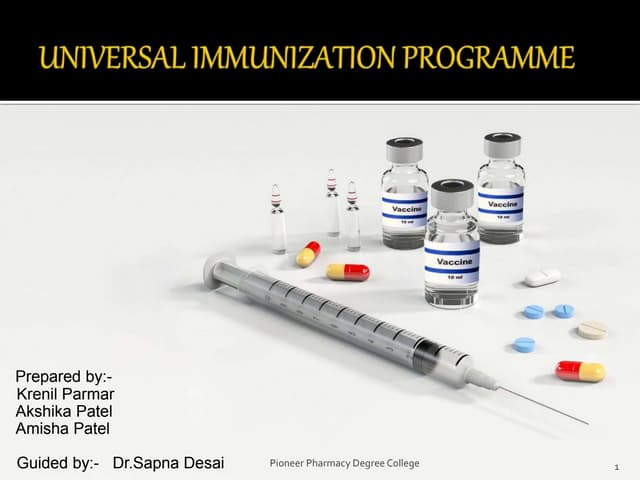 Expanded program on immunization | PPTX